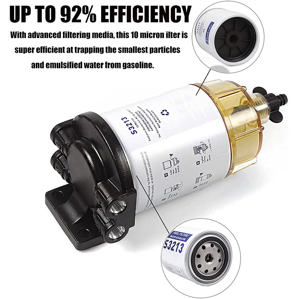S3213 Fuel Water Separator Filter Assembly Compatible with Outboard ...