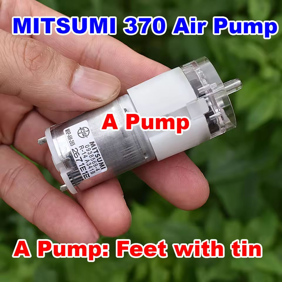DC 3V 3.7V 5V 6V Small Mini 370 Motor Diaphragm Air Pump Vacuum Pump Negative Pressure Suction ...