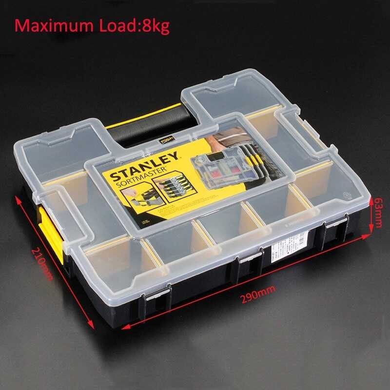 Removable Dividers Stanley Plastic Organizer Box Parts Compartment Case ...
