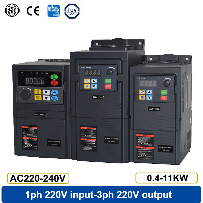 VFD Inverter 0.4KW/0.75KW/1.5KW/2.2KW/3KW/4KW/5.5KW 7.5kwMotor Speed Controller Converter ...