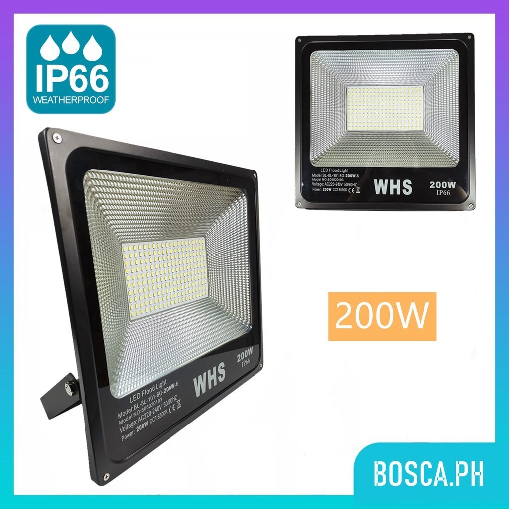 ๑ 150w 200w Led Flood Light Ip66 Waterproof Whs Outdoor (Diy) | Shopee Philippines