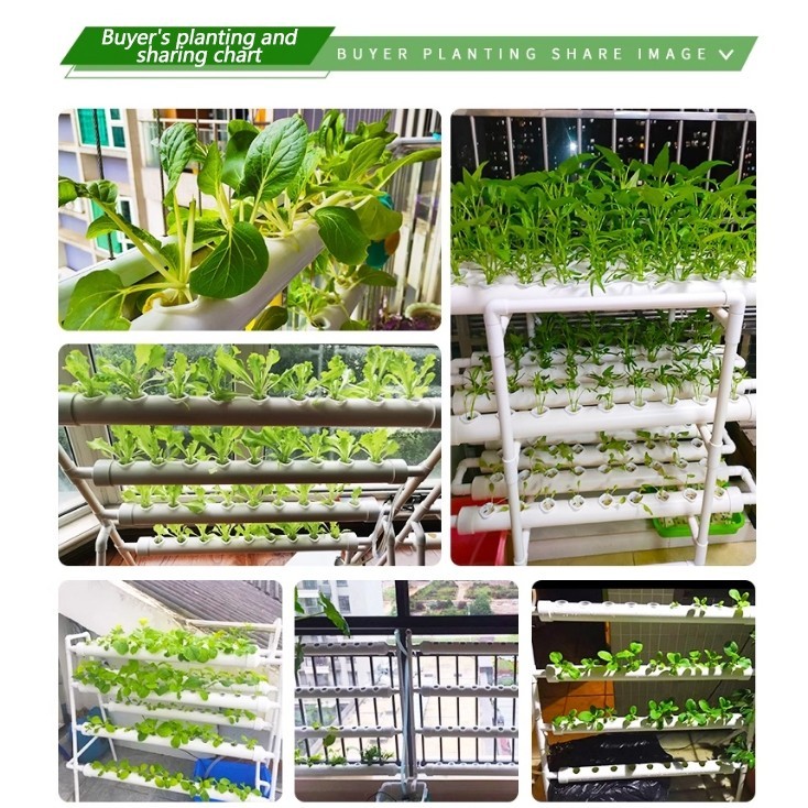 ♂ ♚ Hydroponics NFT System with 108 Holes Kits Vertical Hydroponic ...