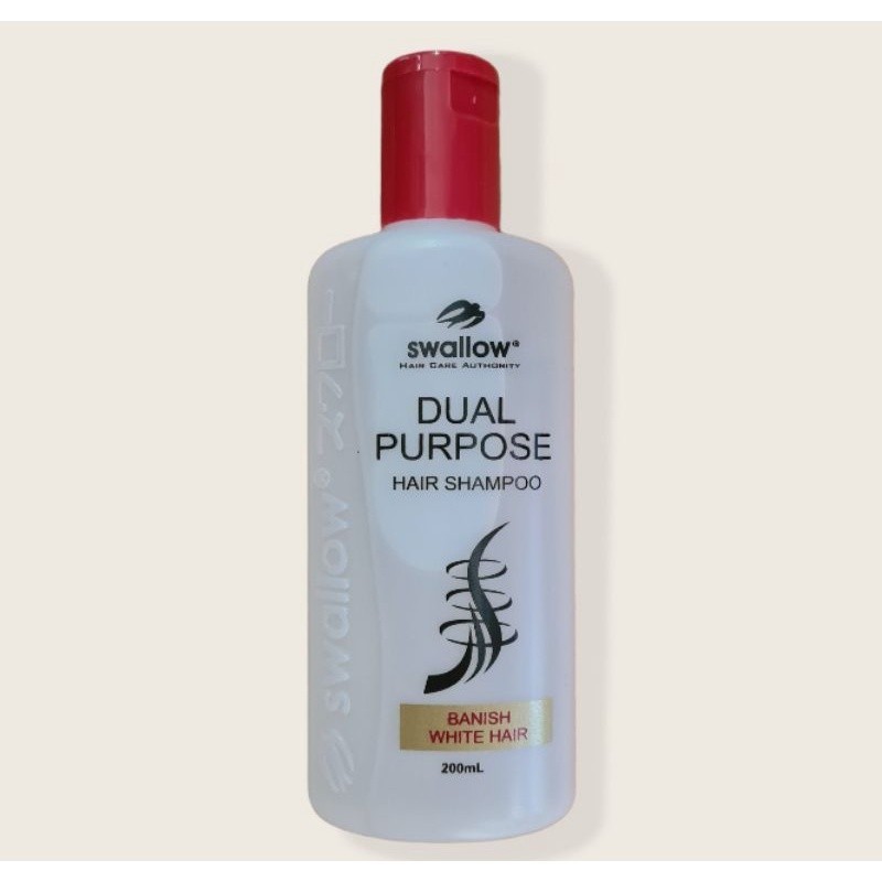 ♂ Swallow Dual Purpose hair shampoo ( banish white hair) | Shopee ...