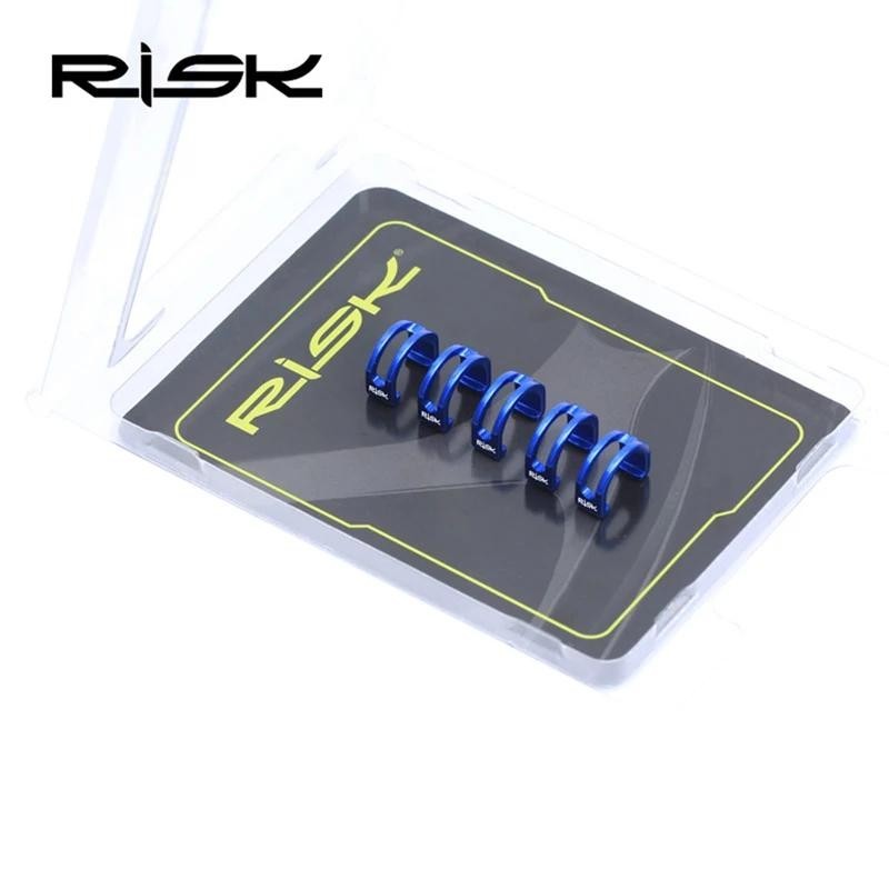 RISK 5pcs Universal Aluminum Bike Cable Housing Guide U Buckle Hollow ...