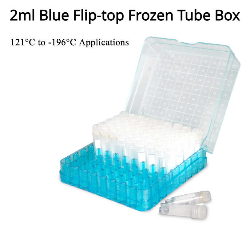 81 Biosharp Holes Blue Flip-Top Laboratory 2Ml Plastic Freezing Box ...
