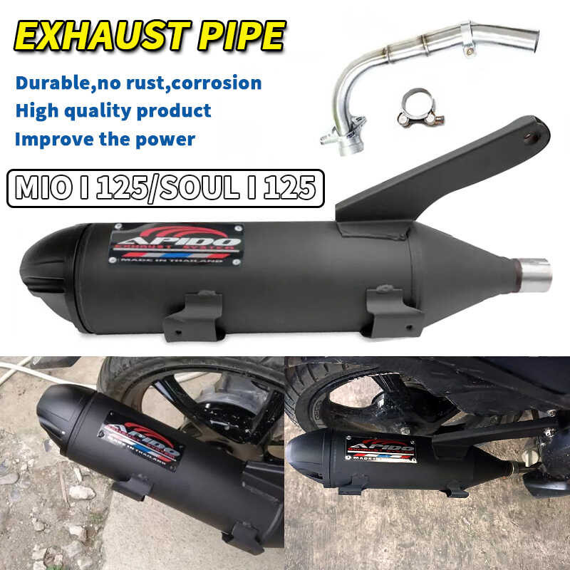 PMShop Mio Soul i 125/Mio gear V4 1set Exhaust Muffler Pipe for ...