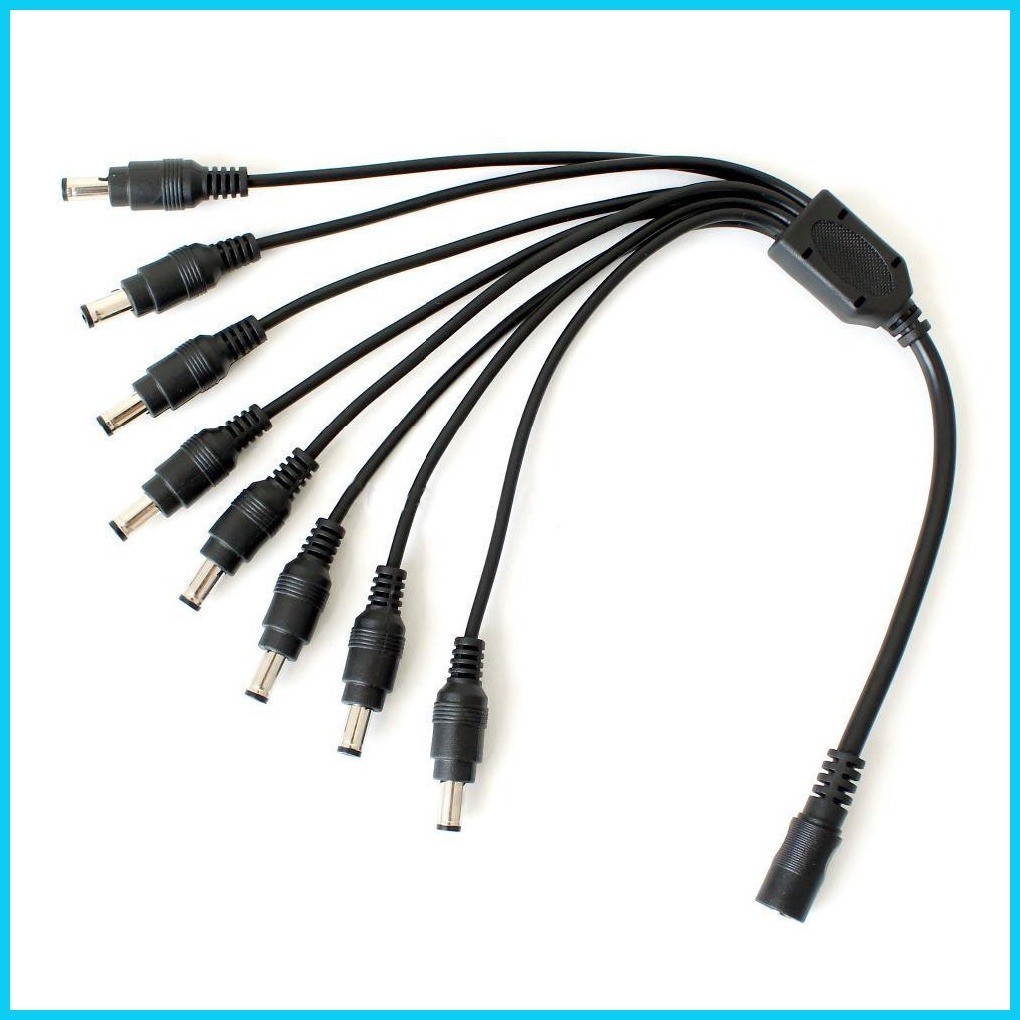 ⚾︎ ♆ DC Power Splitter 1 to 2 4 8 Way Splitter Connector Plug Cable 5 ...