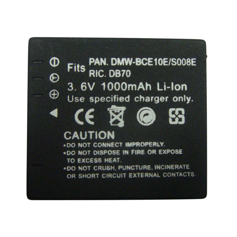 Panasonic Cga-S008e Dmw-Bce10 Vw-Vbj10 Cga-Bce10e Bce10gk Battery ...