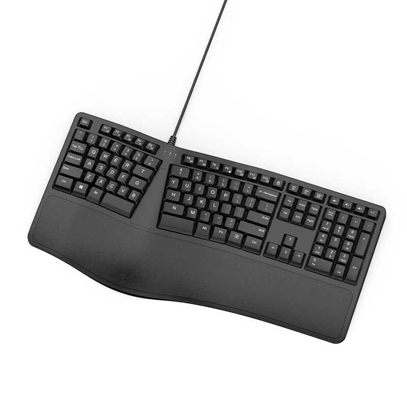 K9 Ergonomic Na May Wrist Rest USB Wired 110 Keys Keyboard Para Sa ...