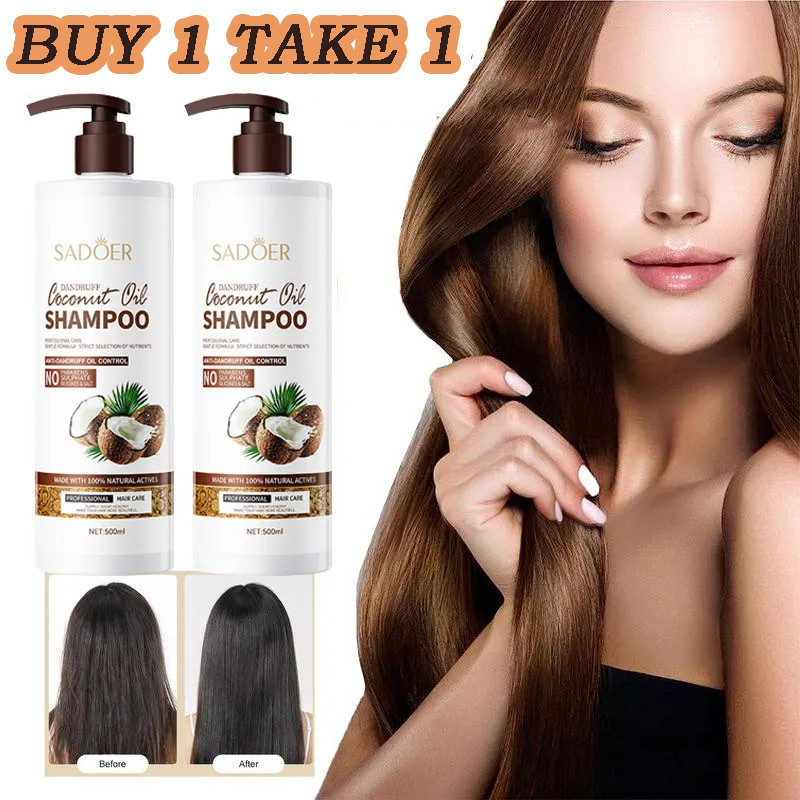 Coconut Shampoo Anti-Dandruff Repair Damage Hair Dry Hair Care Control Oil Shampoo 500ml ...