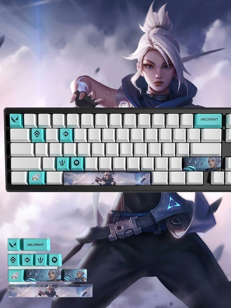 Fearless Contract Keycap Jetwind 10-key Valorant Jett Keycap Valorant ...