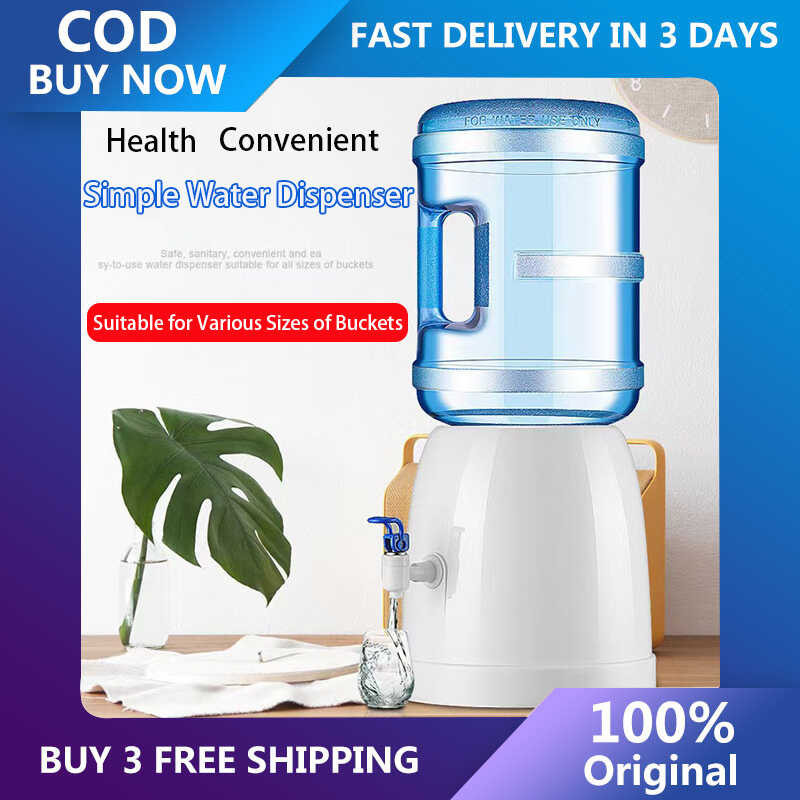 Table Top Desktop Mini Water Dispenser na may Faucet Round Plastic para ...