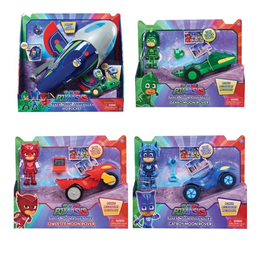Pj masks super moon Pajamas Little Hero Motorcycle super moon Adventure ...