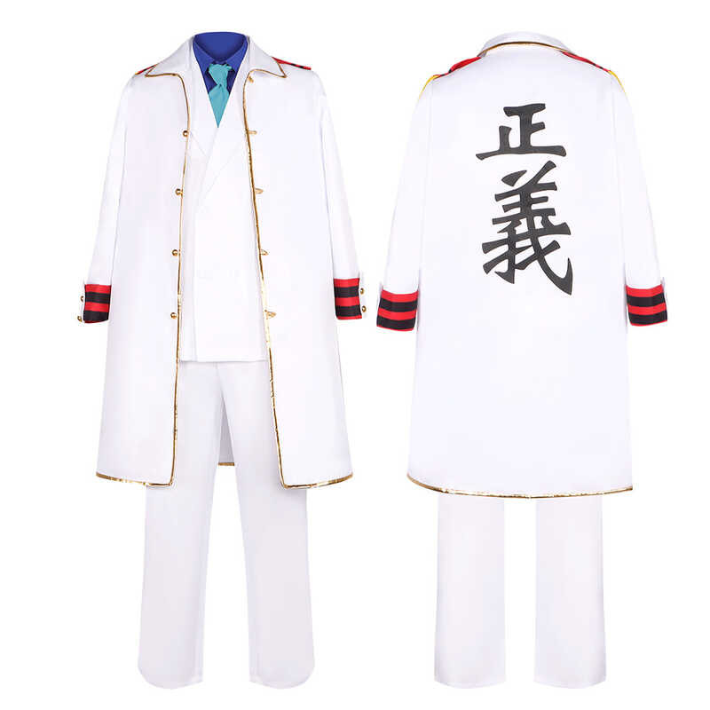 One Piece cosplay costume, Rear Admiral Capcom cosplay grandpa, full ...