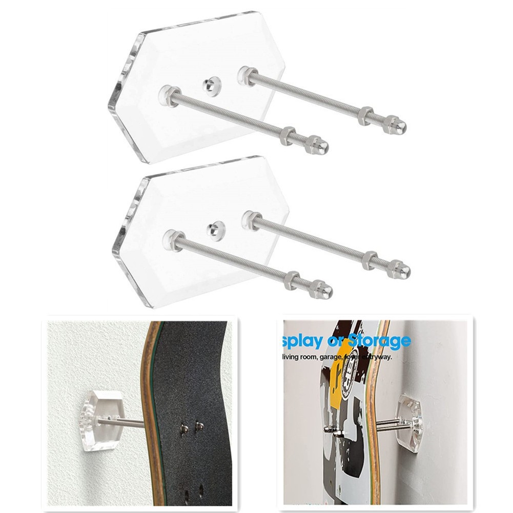 [SMT] Skateboard Wall Mount Deck Display Luxury Skateboard Storage ...