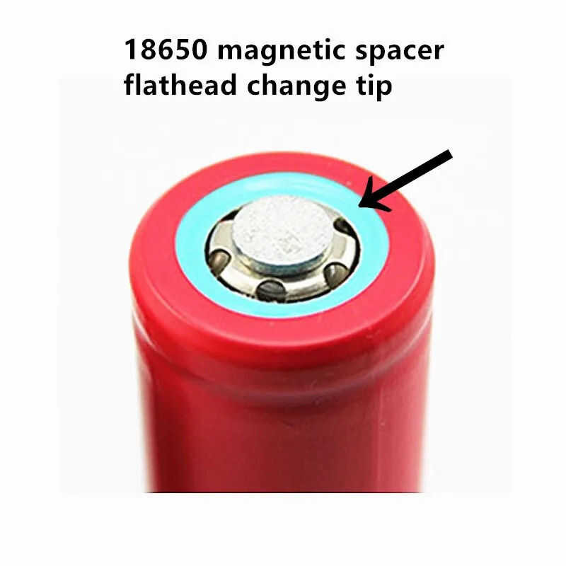 Flat 18650 Gasket Tip Becomes Strong Magnet Pieces Small Magnetic ...