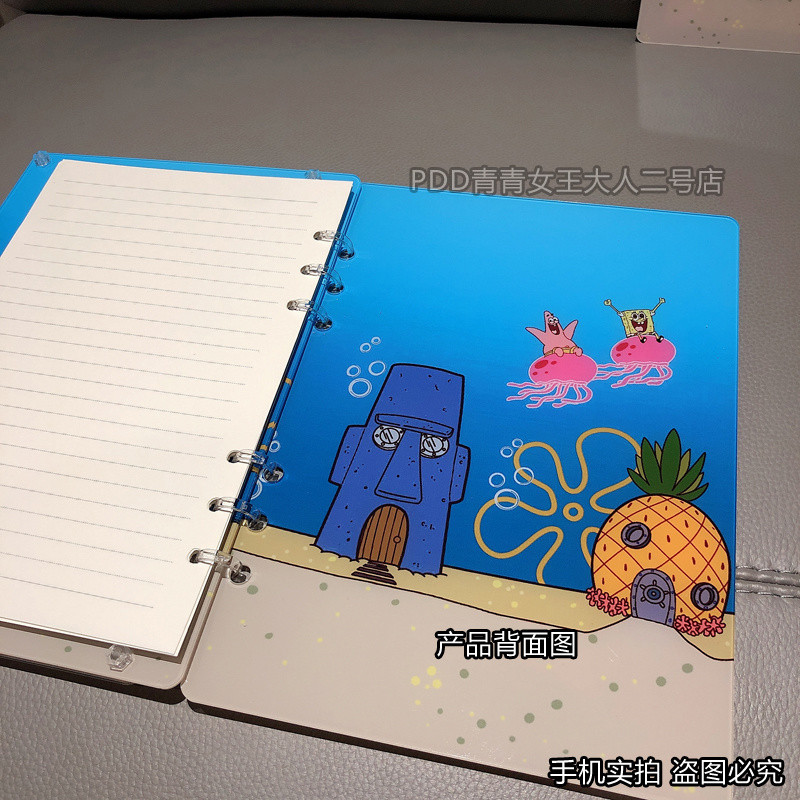 Cartoon Binder A7Notebook Notebook Shaker A5diy Acrylic Journal ...