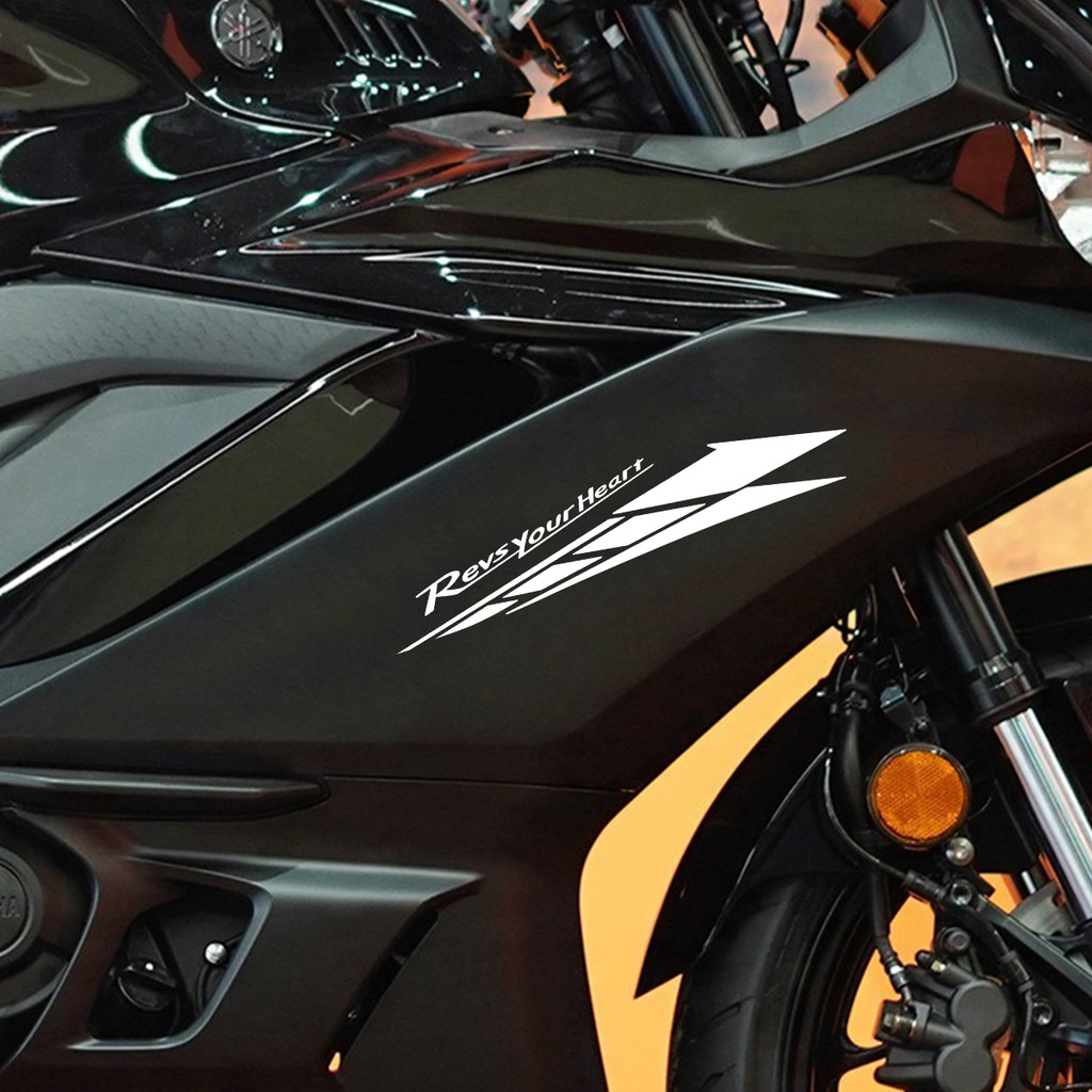 2Pcs/Set Yamaha Reflective Sticker for Motorcycle Motor body Side Strip ...