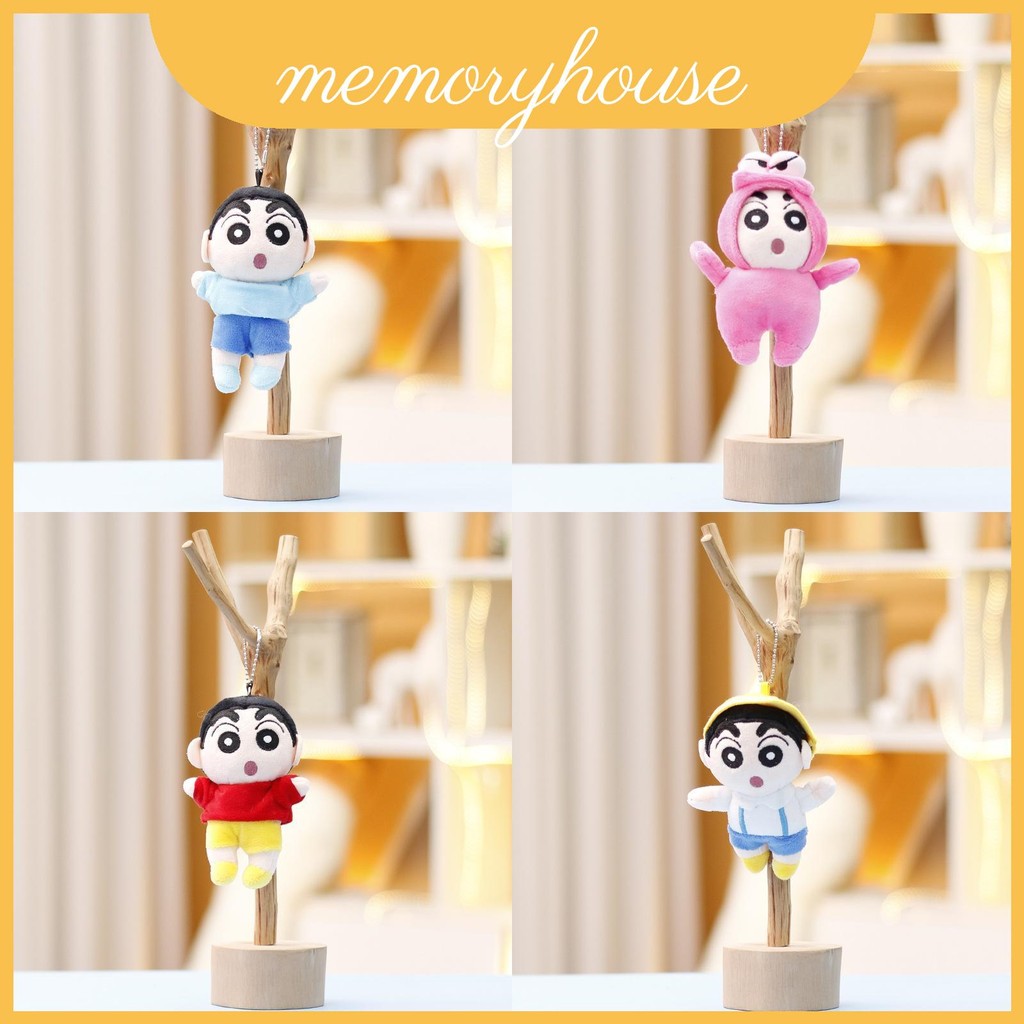 Whimsical Shin-chan Crayon Plush Toy Cute Cartoon Figure Key Ring For ...