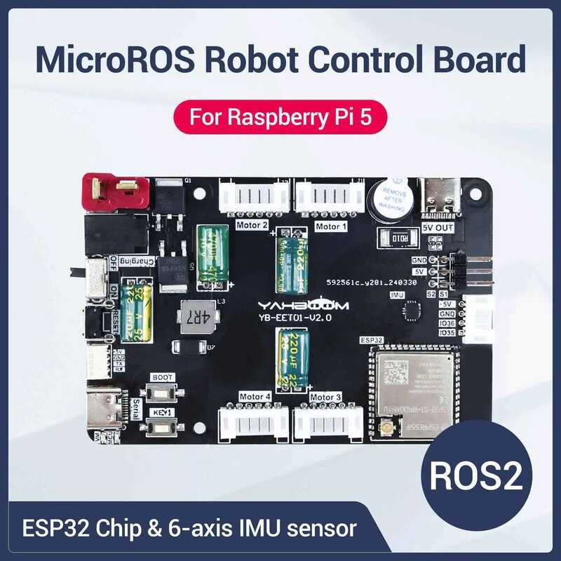 Industrial Automation Components Raspberry Pi 5 Robot Expansion Esp32 Control Board Sa 6-Aixs ...