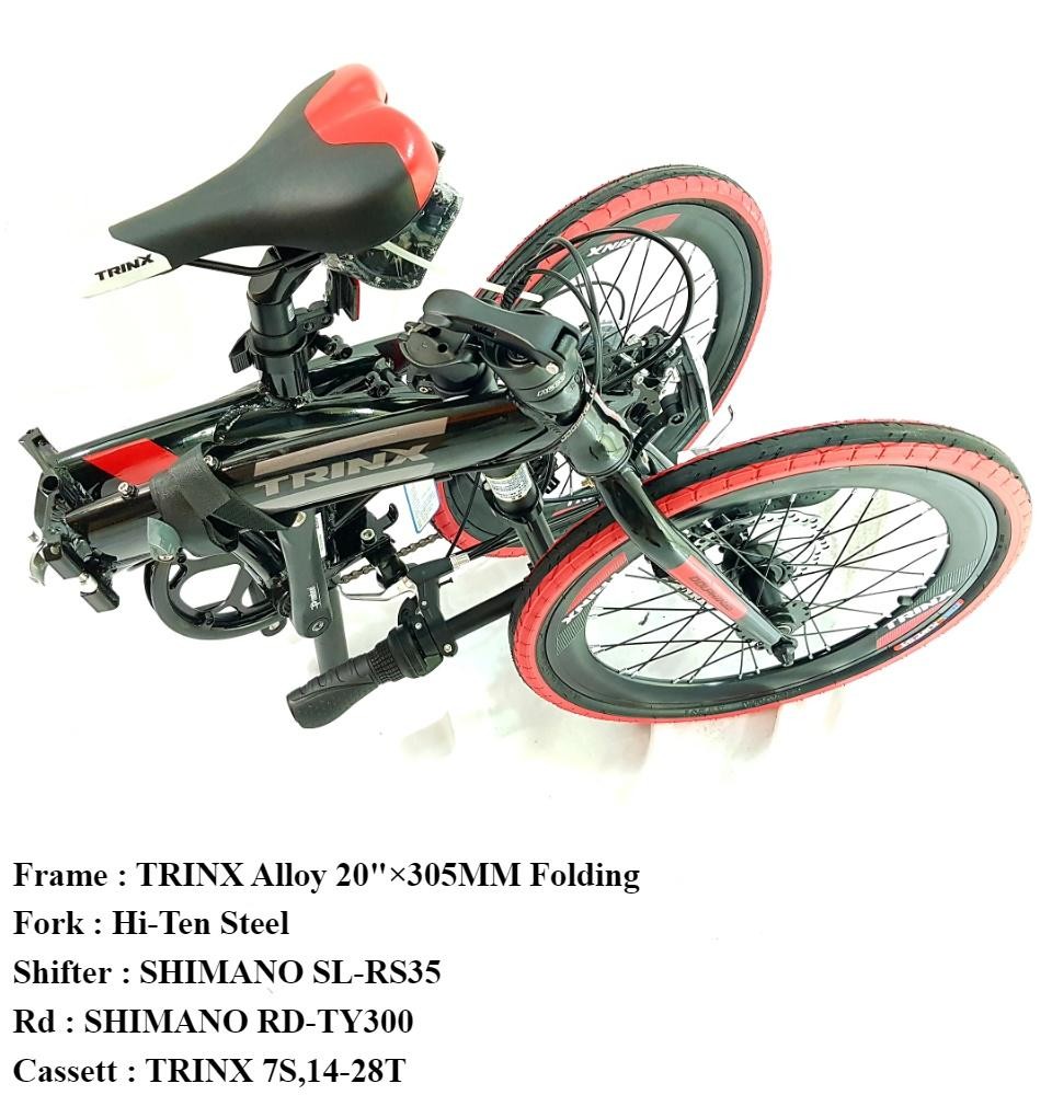 TRINX DOLPHIN 2.0 ALLOY FOLDING BIKE BICYCLE | Shopee Philippines