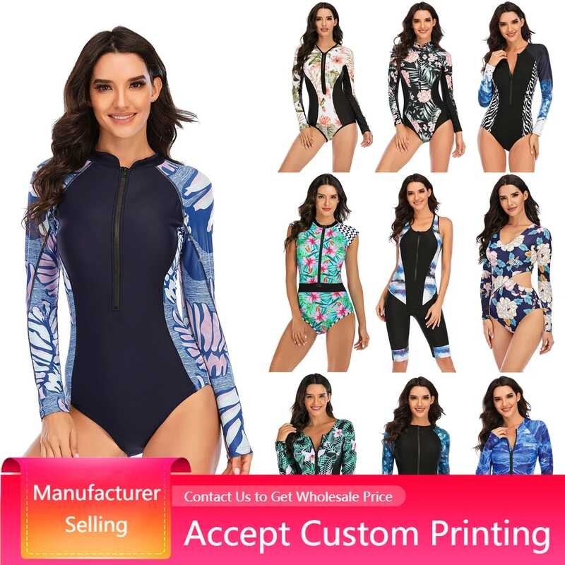 Rashguard Surfing Diving One Piece Swimsuit Custom Bathing Suit Sexy ...