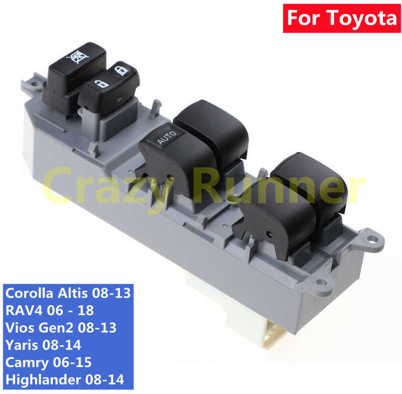 Front Left Electric Power Window Master Switch Para Sa Toyota Corolla ...
