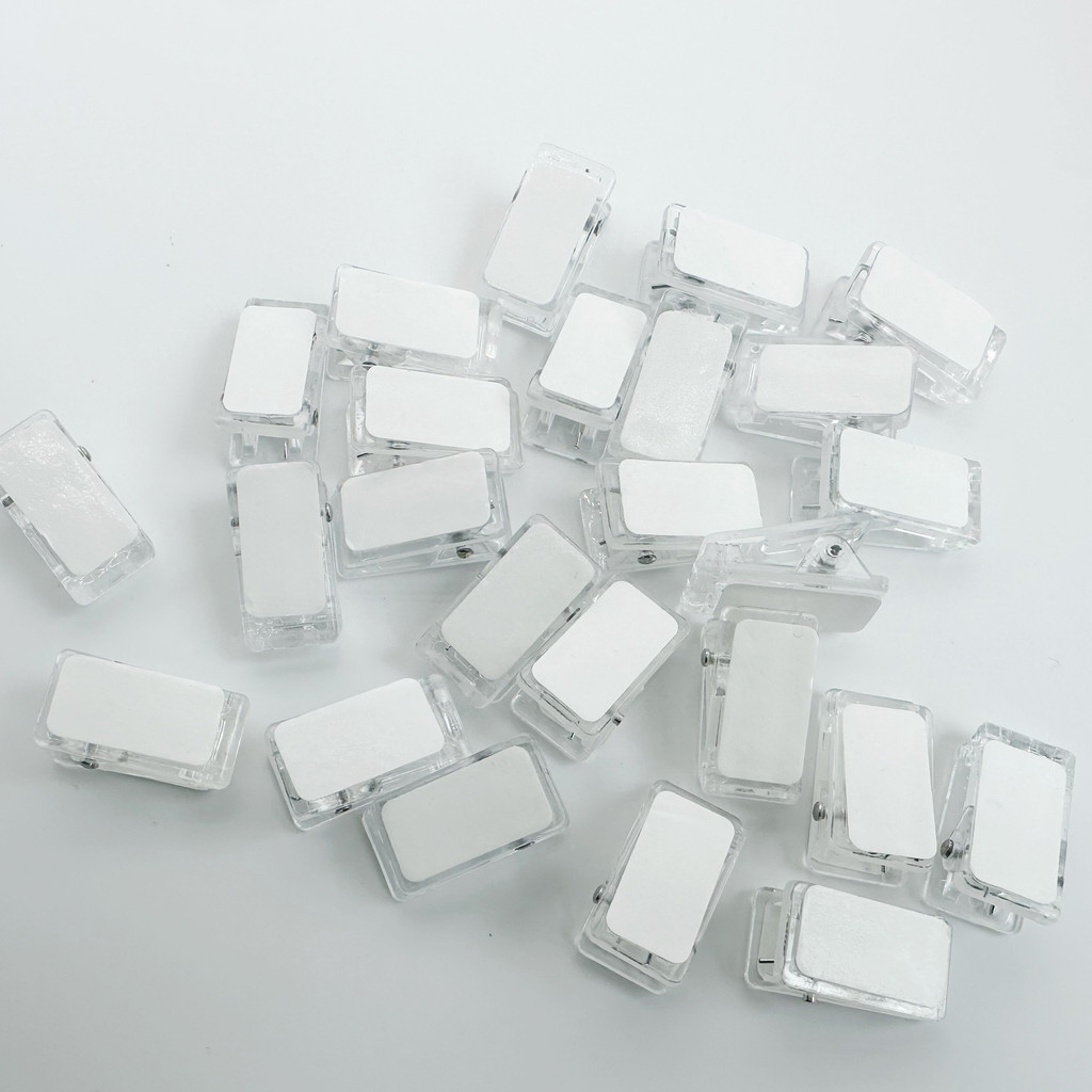 1PC transparent acrylic PP clip DIY decorative small clip comes with ...