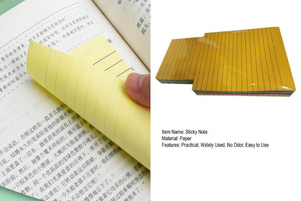 Study Aid Sticky Notes 6pcs Boho Lined Sticky Notes Set for ...