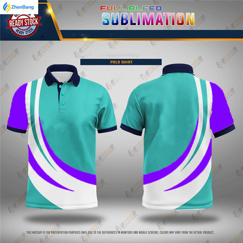 【Free Custom Name & Number】Full sublimation polo shirt with multiple ...