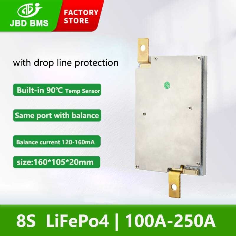 JBD BMS 8S 24V Lifepo4 100A 150A 200A 250A Lithium Battery High Current ...
