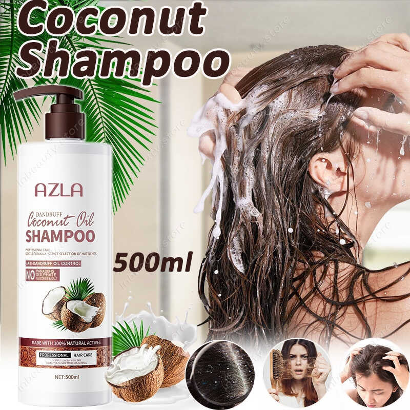 AZLA Coconut Moisturizing Hair Care Dandruff Shampoo Refreshing Oil Control Fluffy Repair Frizz ...