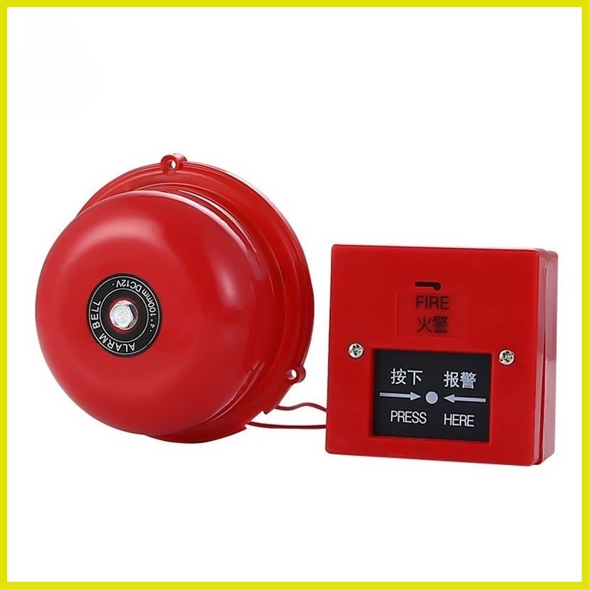 Uniono Fire Alarm Bell 4in 220V & Manual Call Point / Break Glass / Manual Push Pull Station ...