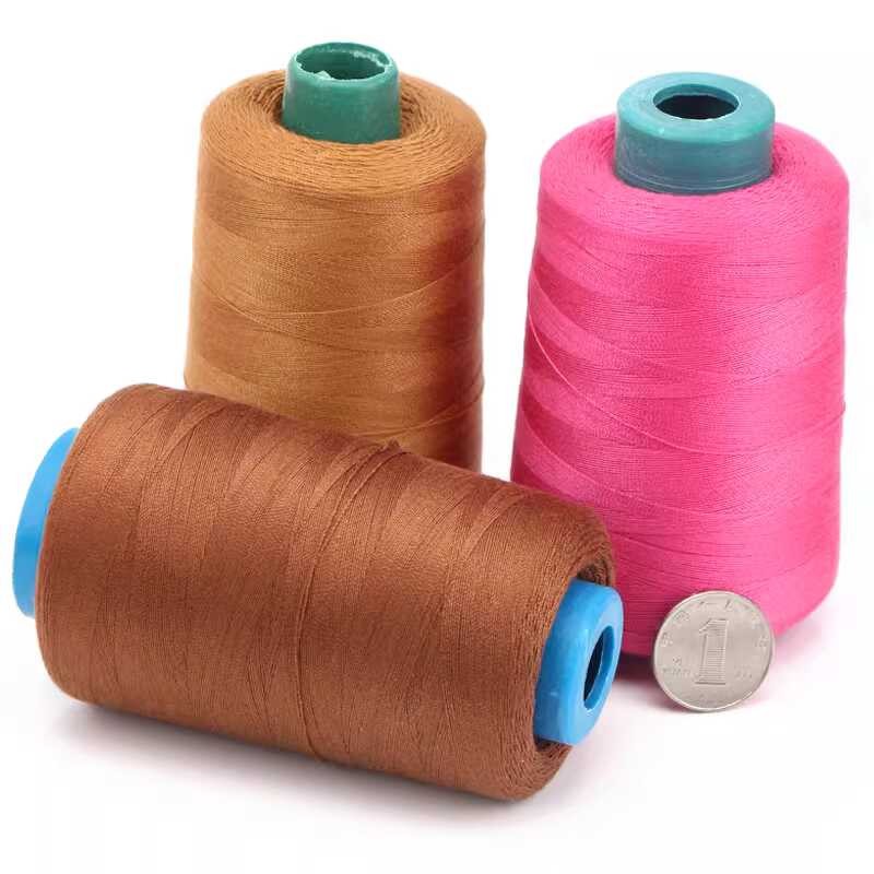 High speed polyester sewing thread 20S/medium thick denim thread ...