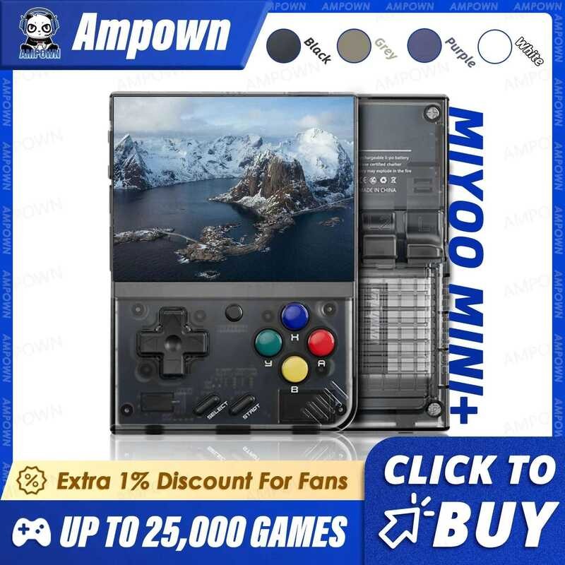 MIYOO Mini Plus Portable Retro Handheld V2 Mini+ IPS Screen Classic ...