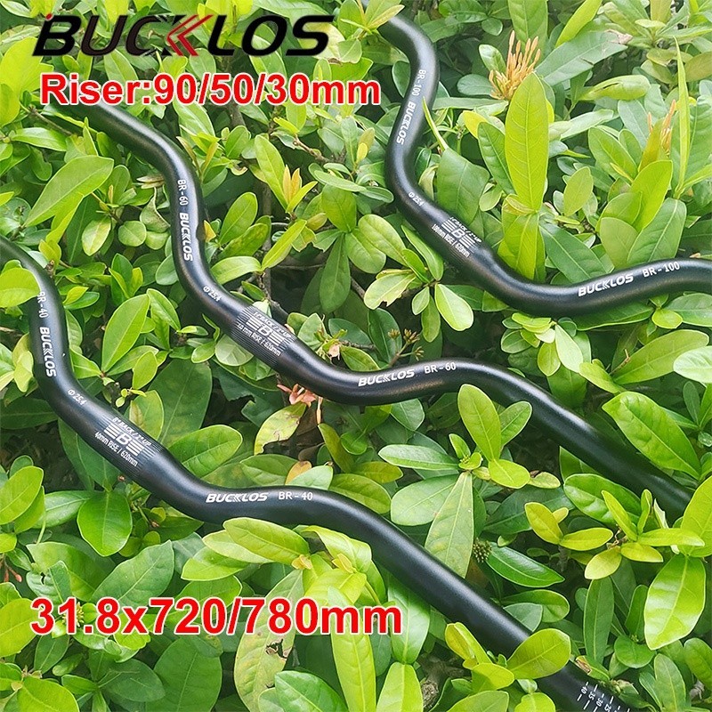 BUCKLOS Bike Riser Handle Bar 30/50/90mm Handle Bar Mtb Lightweight ...