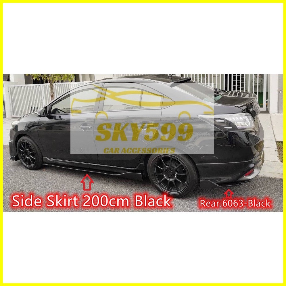 Toyota Vios 2013-2018 Front Bumper Diffuser Lip Wrap Angle Splitters ...