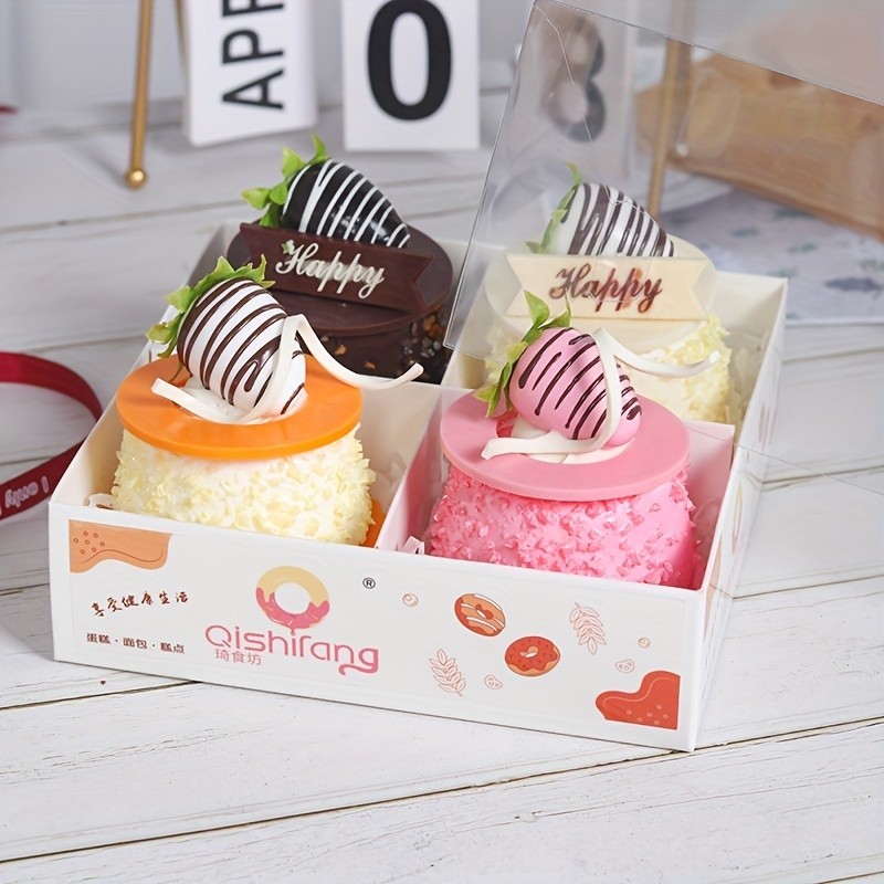 Artificial Mousse Cake Simulation Cake Model Fruit Chocolate Cake ...