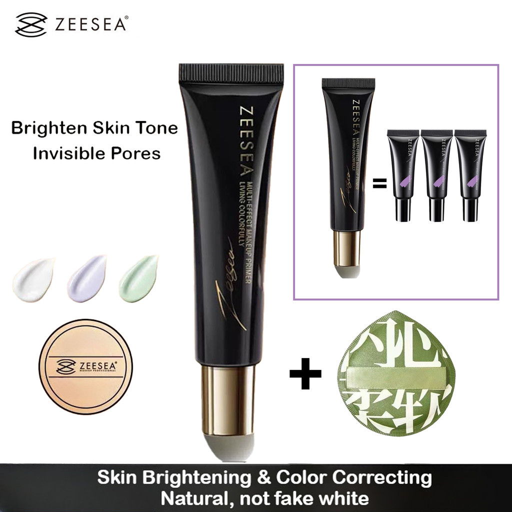 ZEESEA Makeup Base Primer Set Purple Prime Green Prime Nature Prime ...