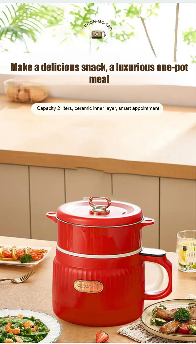 [Multi-functional/Ceramic Coating] Smart electric cooking pot ...