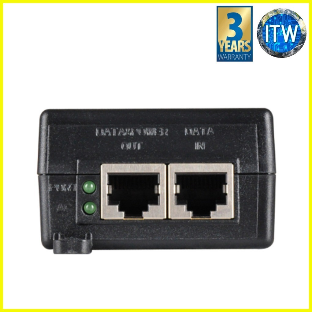 Ruijie RG-E-130(GE) Power Injector 1-port Gigabit PoE Adaptor (802.3at ...