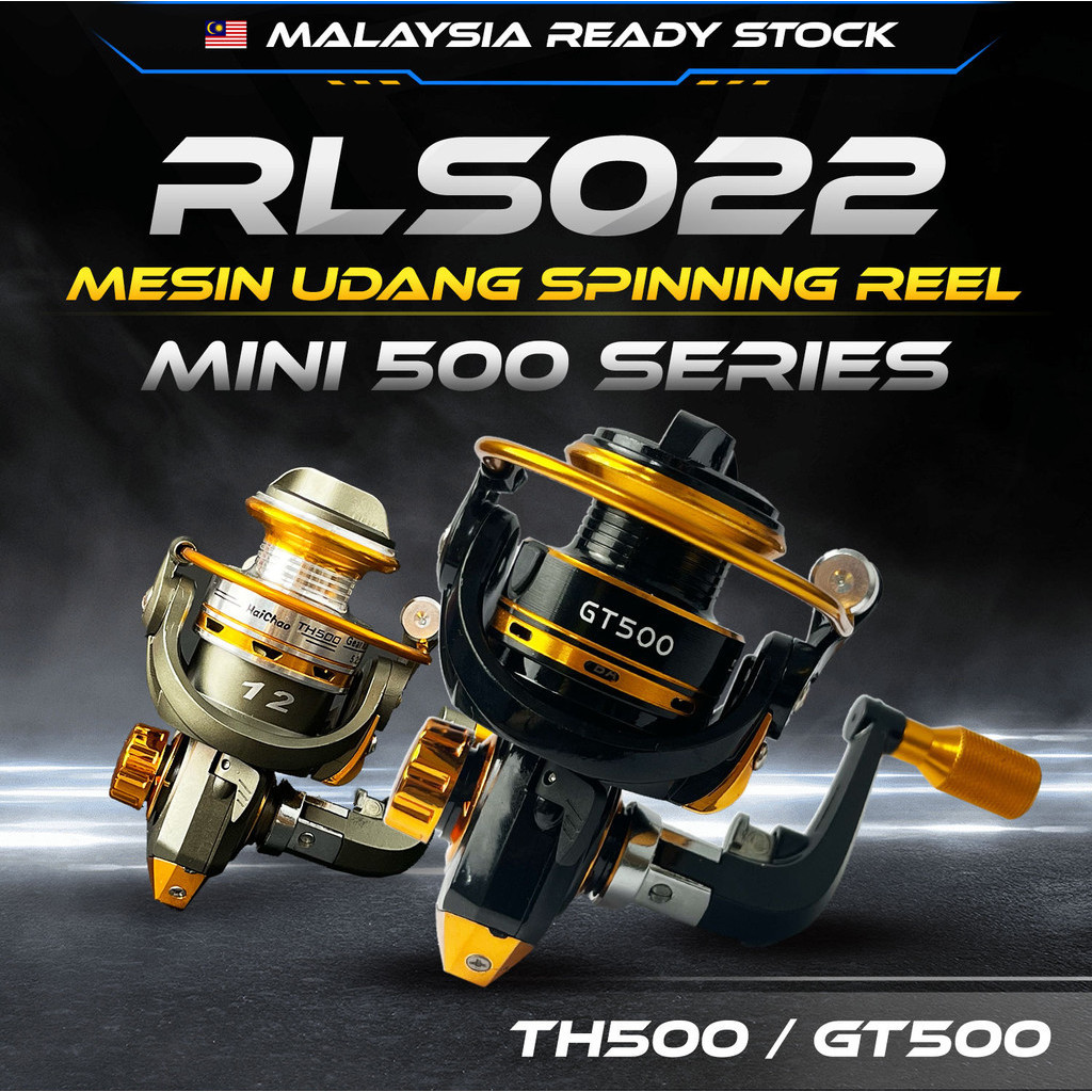 【MR.T】GT500 / TH500 Spinning Reel 500 Series UL Mesin Udang Fishing ...