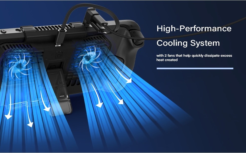 Steam Deck Cooling Fan with Holder Stand Station for Steam Deck ...