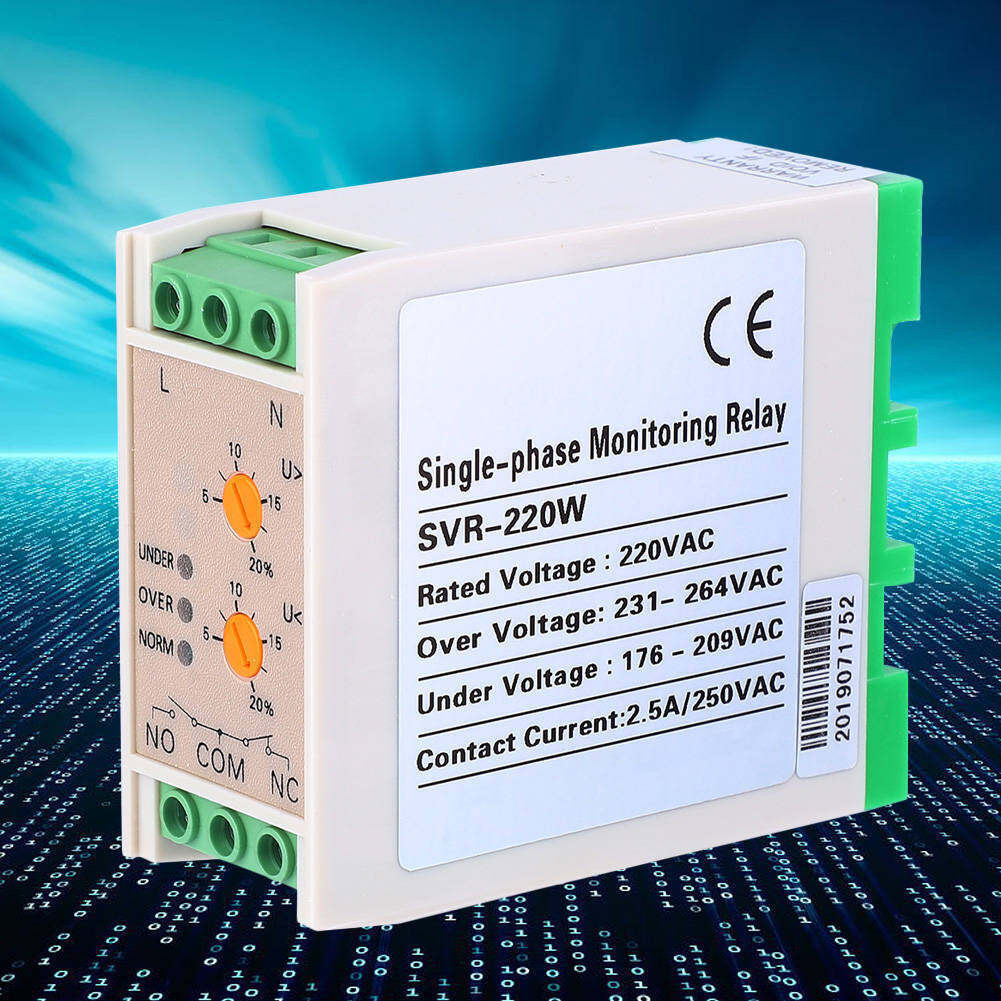 SVR-220W Adjustable Undervoltage/Overvoltage Range Single Phase Power ...