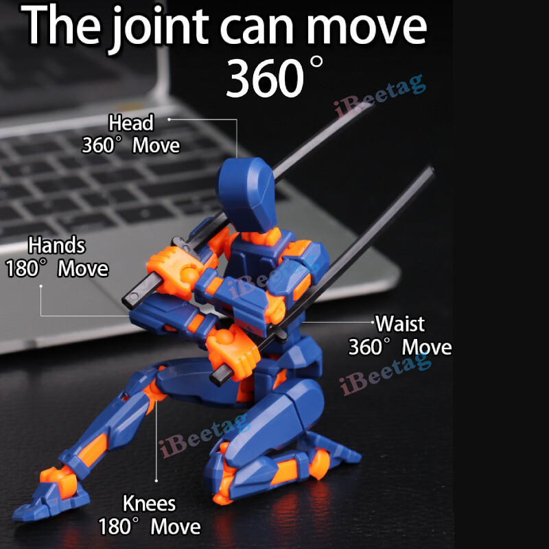 3D Lucky 13 Action Figure DecompressioMulti-Jointed Movable Figures ...