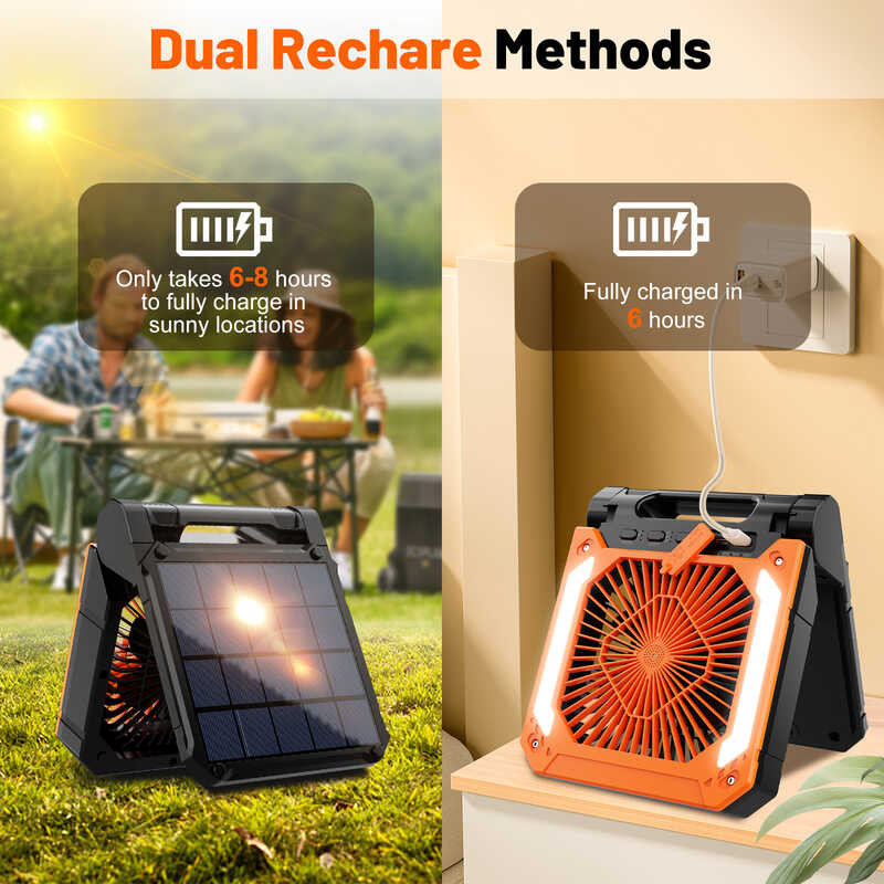 Outdoor Portable Solar Camping Para Sa Tents 20000Mah Rechargeable ...