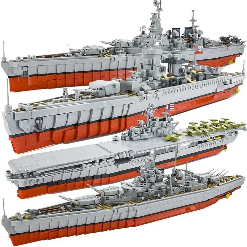 Warships Ww2 Series Building Bloc HMS Hood KMS Bismarck Battleship ...