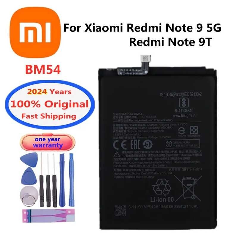 2024 Years 5000Mah Bm54 100% Original For Xiaomi Redmi 9T / Note 9 ...