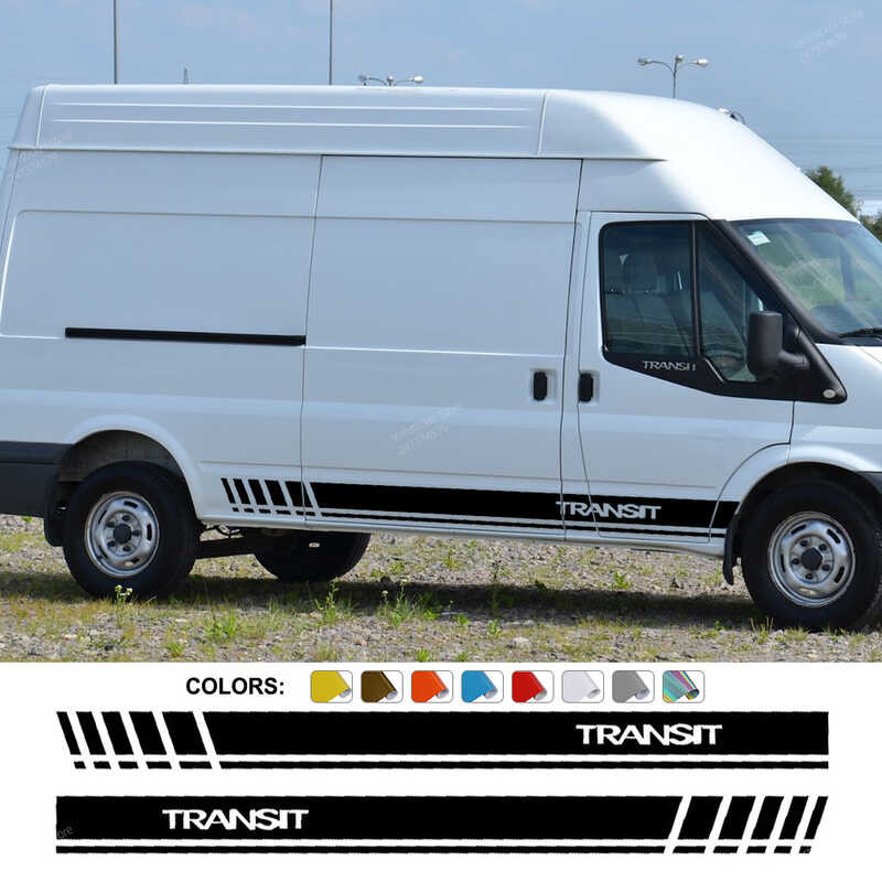Stripes Car Graphics Stickers Para Sa Ford Transit 6 7 Auto Tuning ...