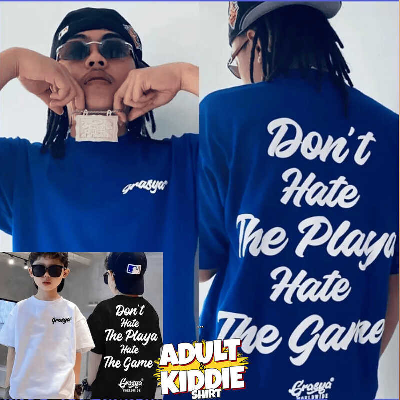 Grasya Worldwide Clothing Text Design "Don't Playa Hate The Game" High ...
